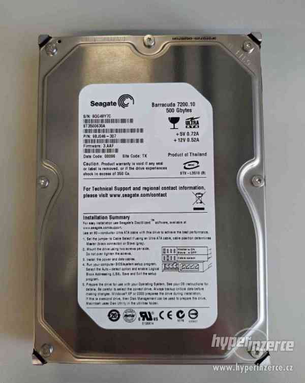 pevny disk IDE Seagate Barracuda 7200.10 500GB - bazar - Hyperinzerce.cz