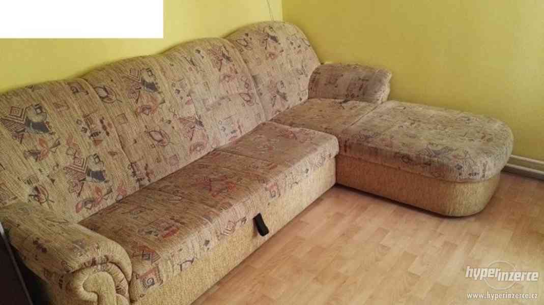 Rozkládací gauč s úložným prostorem - bazar - Hyperinzerce.cz