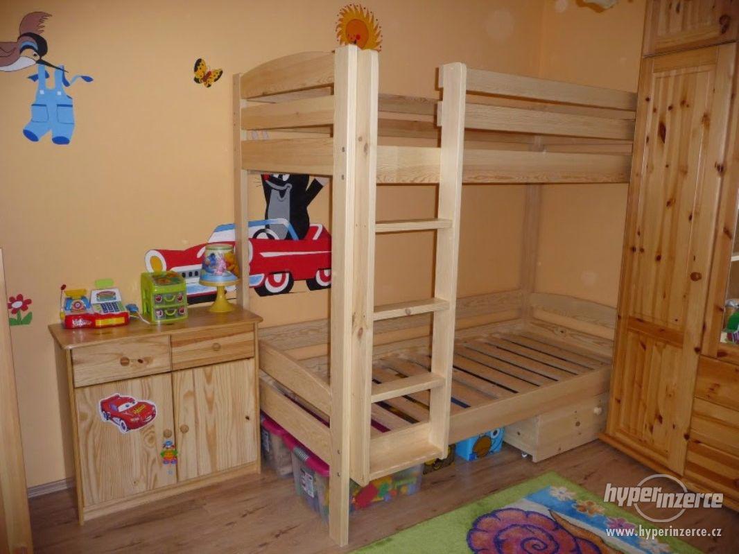 Palanda , patrová postel z masivu, NOVÁ - bazar - Hyperinzerce.cz