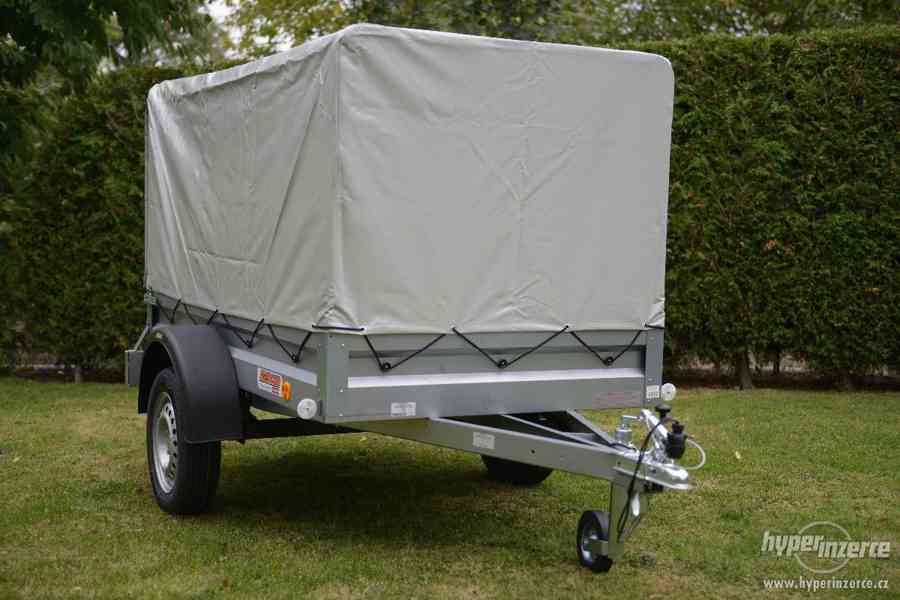 Přívěsný vozík s plachtou, 750kg, nový, 130km/h - bazar - Hyperinzerce.cz