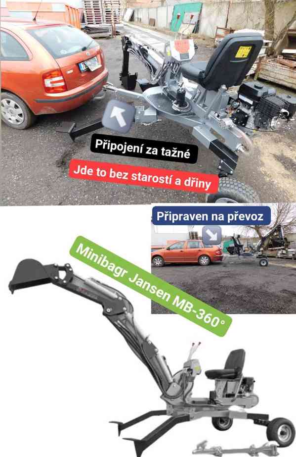 Minibagr Jansen MB-360° - bazar - Hyperinzerce.cz