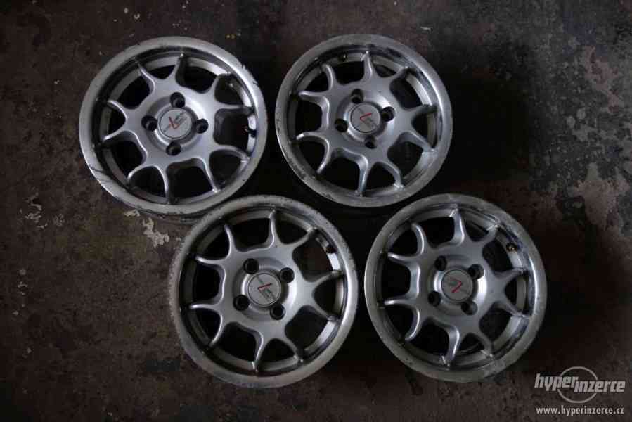 alu disky 5,5JX13H2, 4x14x100 otvor 63mm + redukce 57mm - bazar ...