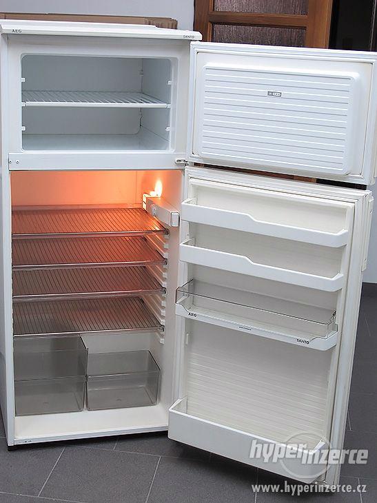 Lednice s mrazákem AEG, 2 dveřová kombinace - bazar - Hyperinzerce.cz
