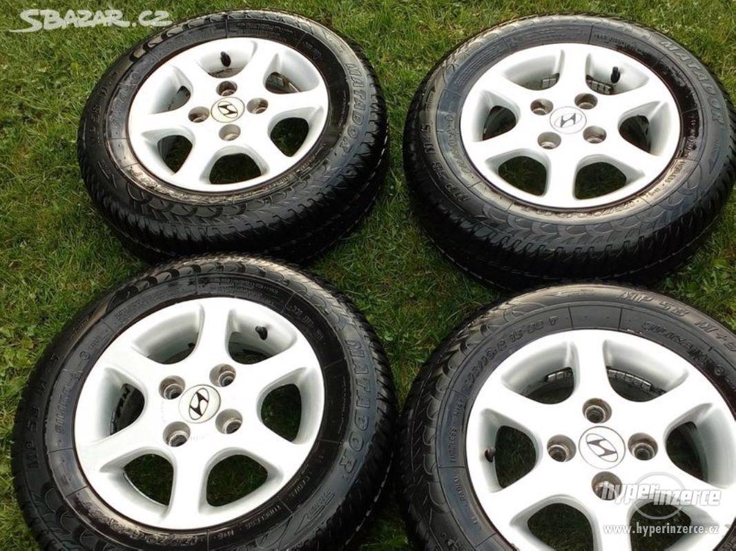 ALu kola,disky Hyundai 13 + zimní pneu 7 mm - bazar - Hyperinzerce.cz