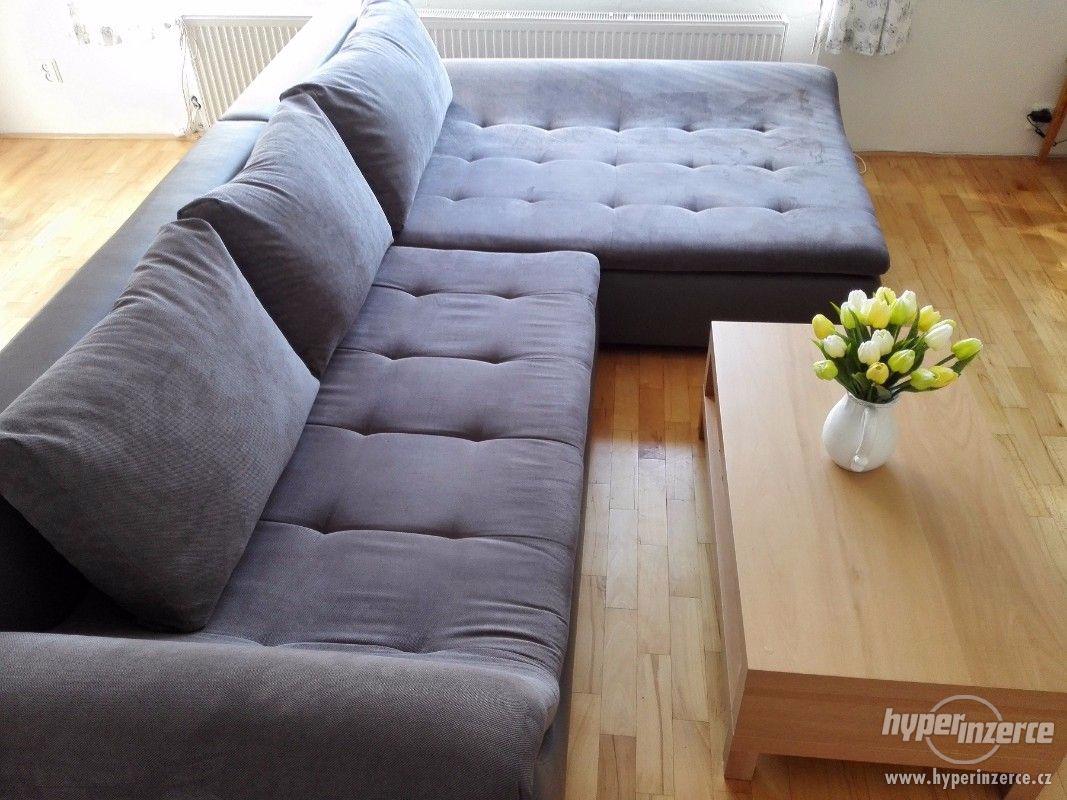 gauc sedacka rozkladaci rohova - bazar - Hyperinzerce.cz