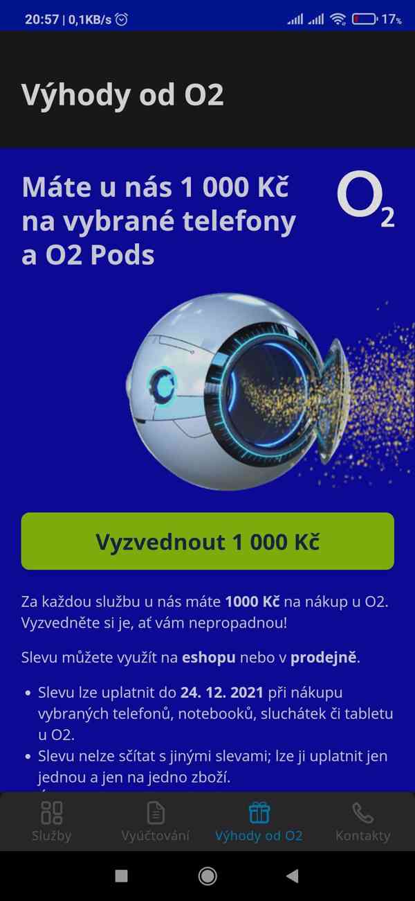 Slevový kód O2 (voucher) - bazar - Hyperinzerce.cz