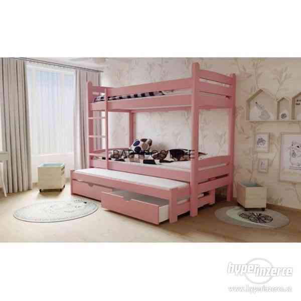 Patrová postel pro 3 děti 200x90 cm - bazar - Hyperinzerce.cz