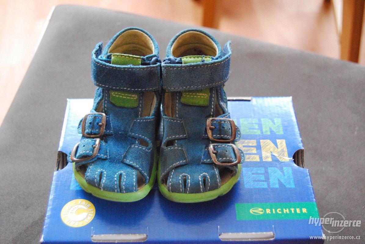 Kožené sandálky Richter, vel. 21 - bazar - Hyperinzerce.cz