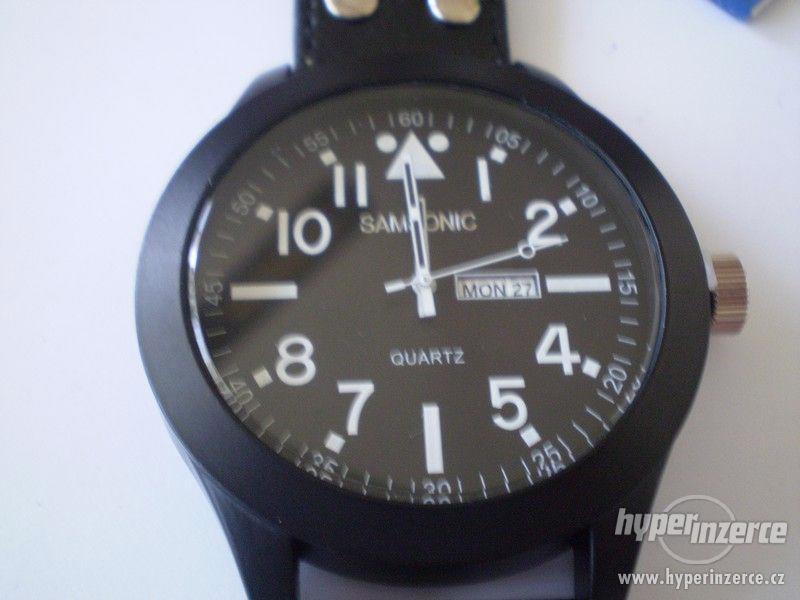 letecké hodinky SAMSONIC veliký ciferník 50mm - bazar - Hyperinzerce.cz