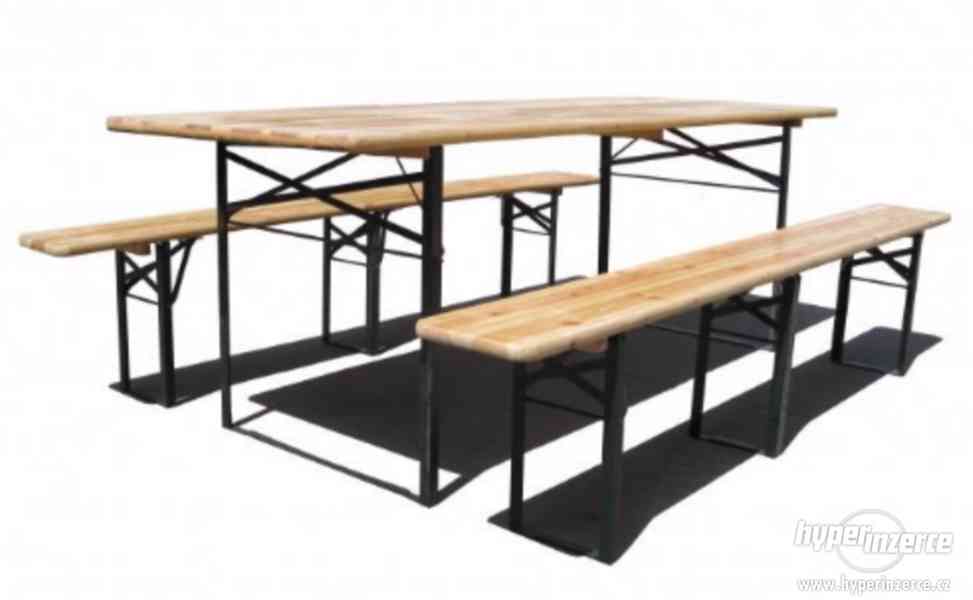 Pivní set 220 x 50 x 25 cm - bazar - Hyperinzerce.cz