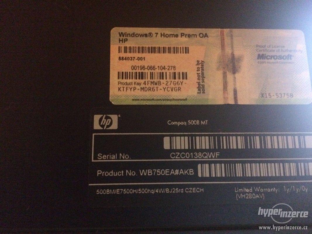 PC sestava HP Compaq 500B MT - bazar - Hyperinzerce.cz