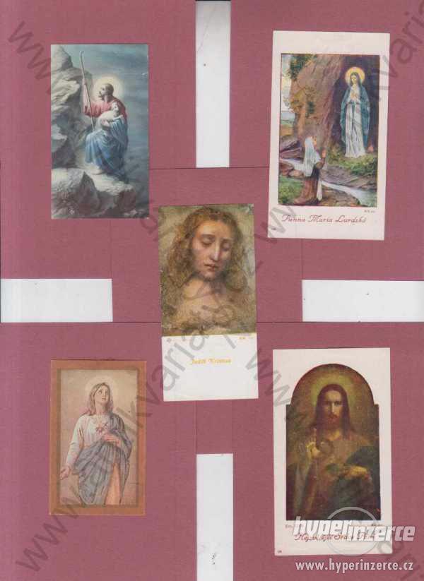 Svaté obrázky 145 x 100 mm, na kartonu, 10 ks - bazar - Hyperinzerce.cz