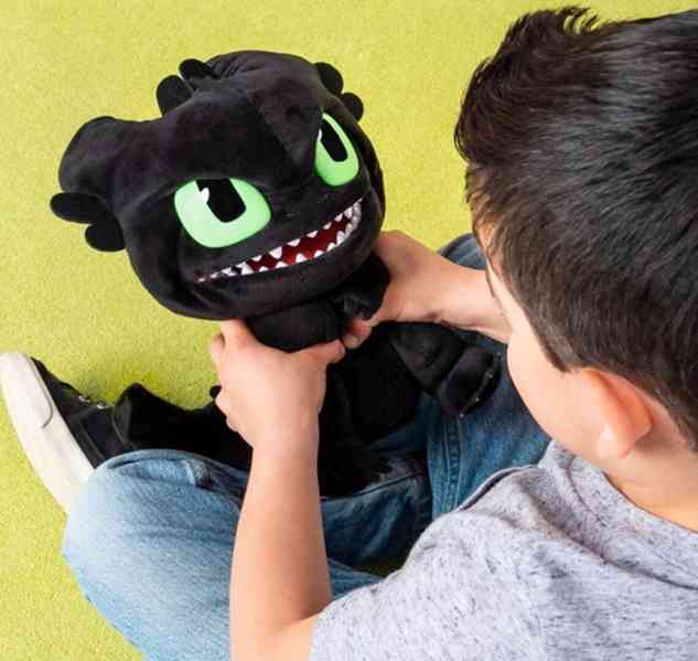 Plyšový drak Bezzubka Jak vycvičit draka ZVUKY 28 cm - bazar ...