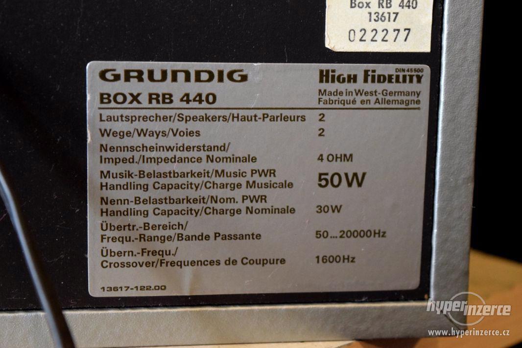 GRUNDIG BOX RB 440 LEVNÉ REPROBEDNY / BOXY !! - bazar - Hyperinzerce.cz
