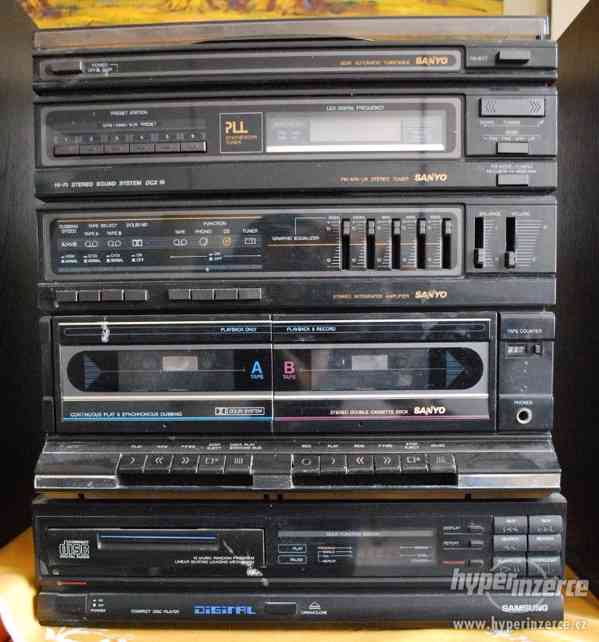 Sanyo + Samsung * Hi-fi hudební věž * včetně gramofonu - bazar ...