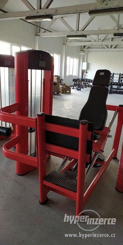 Seated Leg Press with 120 KGS Steel Weight Stack Red/Black - bazar ...